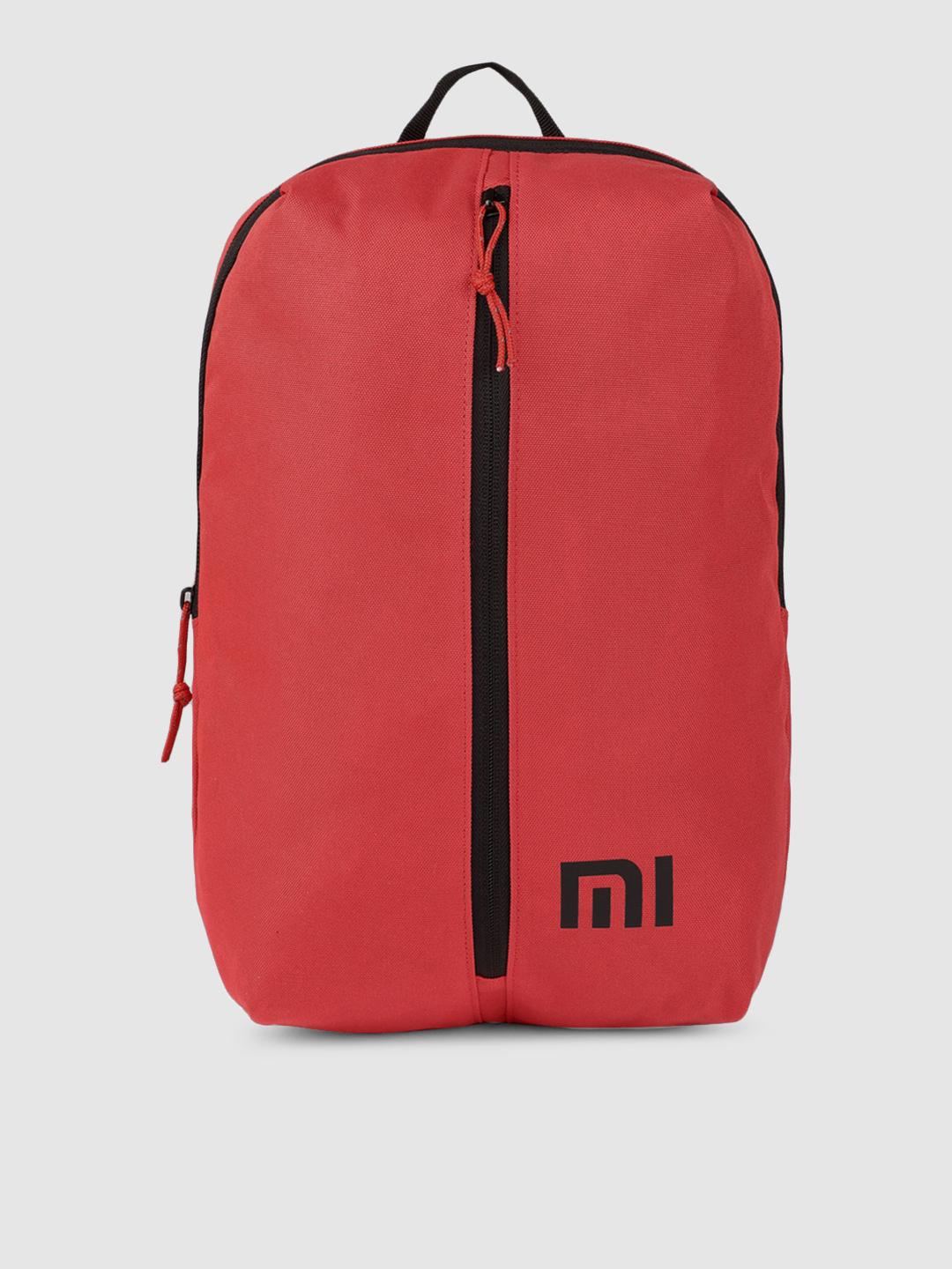 Buy Mi Unisex Red Solid Step Out Backpack - Backpacks for Unisex ...
