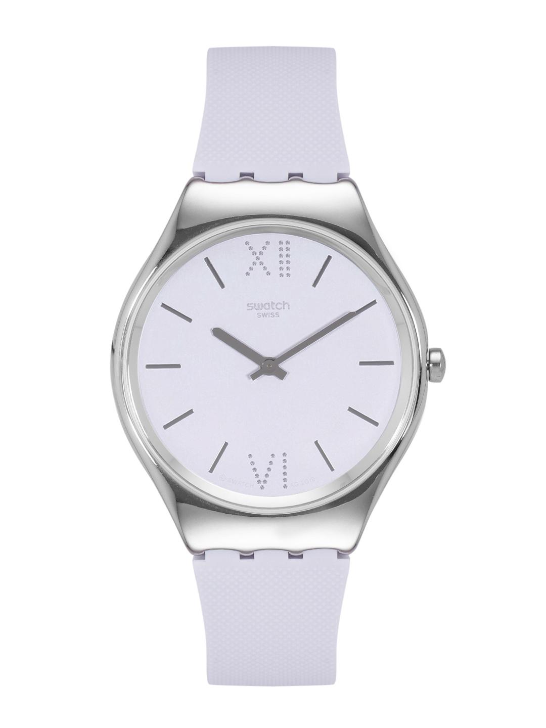 Buy Swatch SkinIrony Unisex White Water Resistant Analogue Watch ...