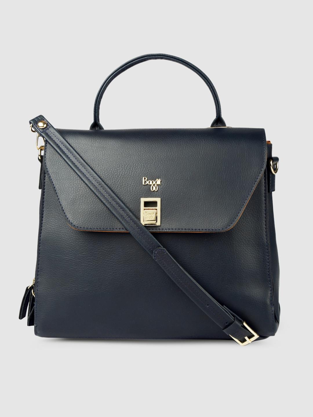 Buy Baggit Blue Solid Satchel - Handbags for Women 11375562 | Myntra