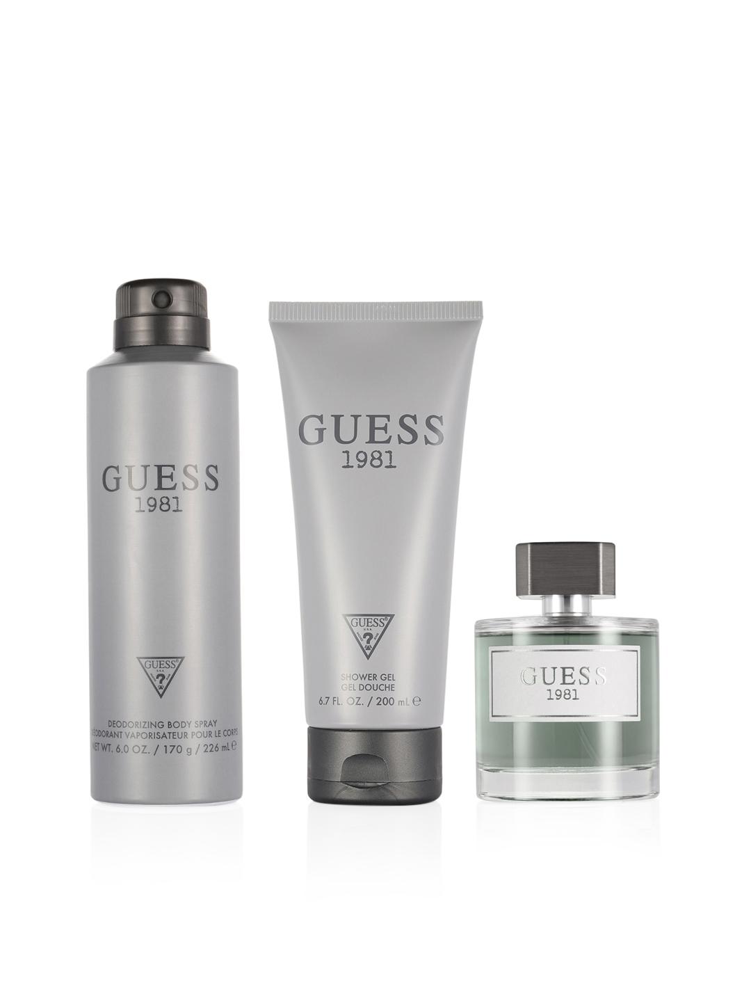 Buy GUESS Men 1981 Eau De Toilette Shower Gel Deodorant Gift Set ...