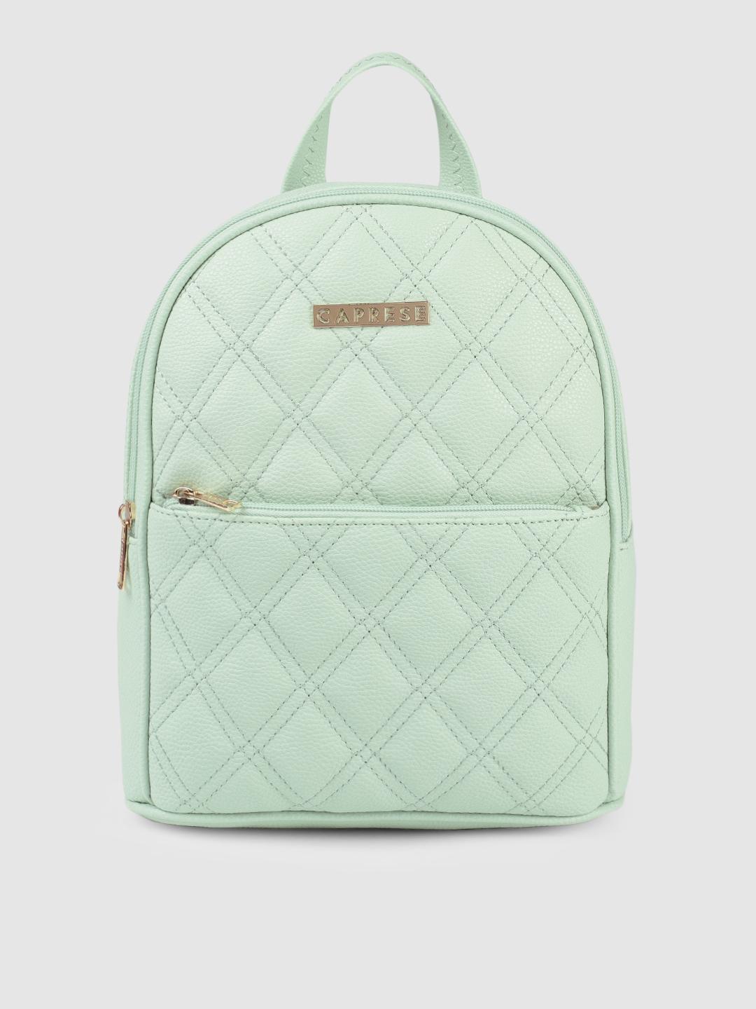 Buy Caprese Women Green Quilted Backpack - Backpacks for Women 11511928 ...