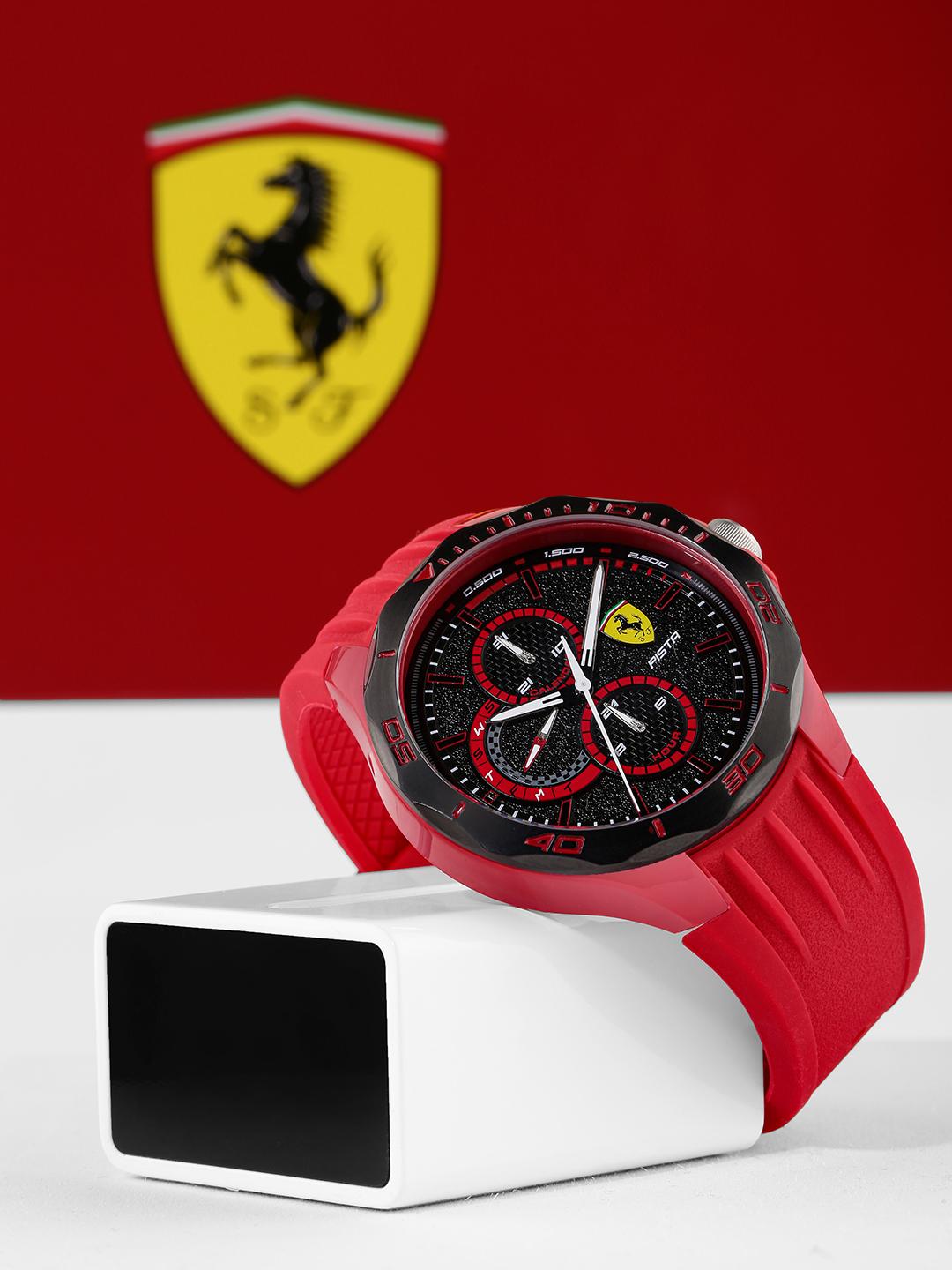 Buy SCUDERIA FERRARI Men Pista Charcoal Grey Analogue Watch - Watches ...