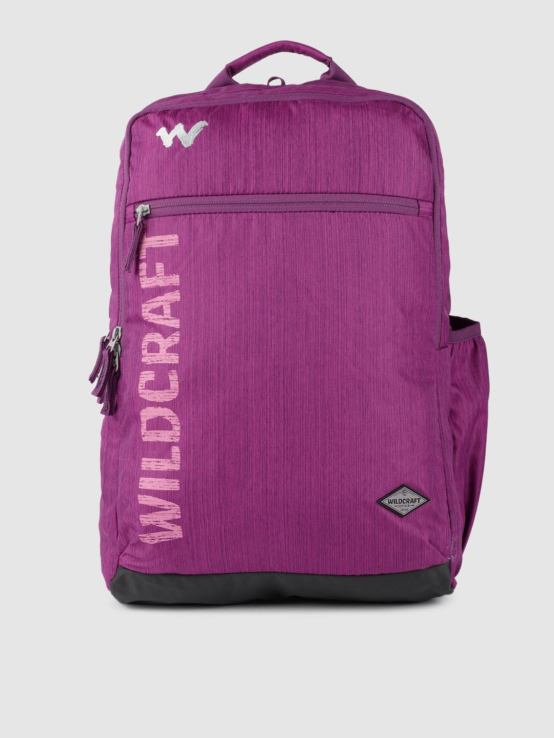 Buy Wildcraft Unisex Purple Brand Logo Printed Evo1 Mel Backpack ...