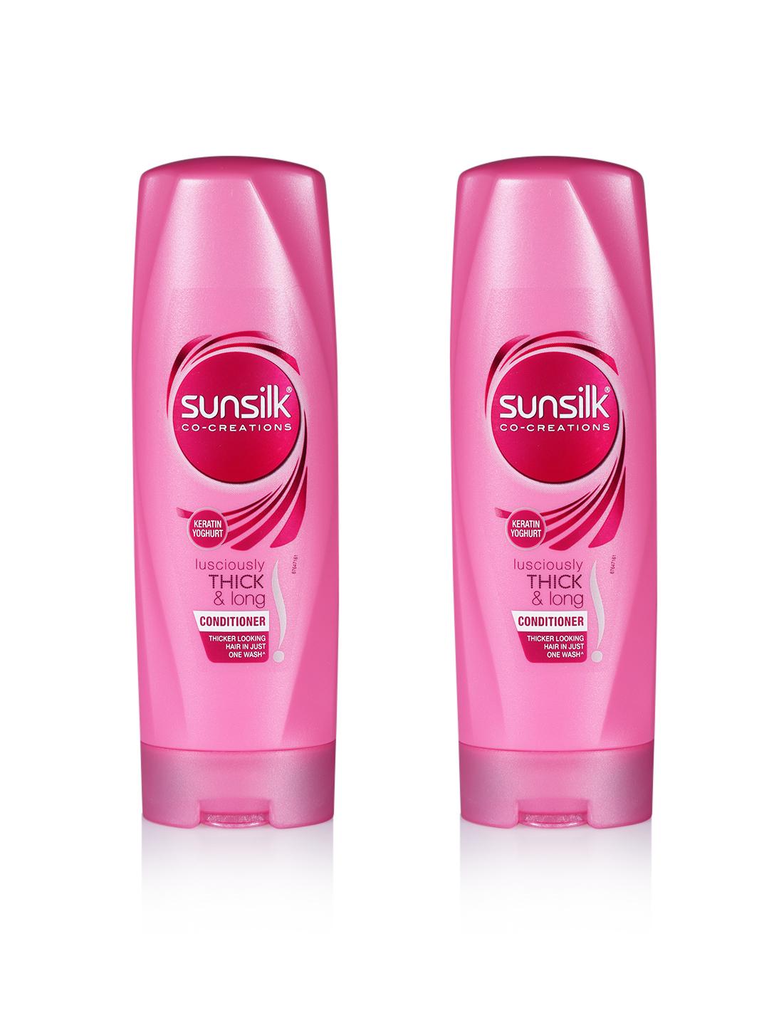 Buy Sunsilk Set Of 2 Women Lusciously Thick & Long Conditioners ...