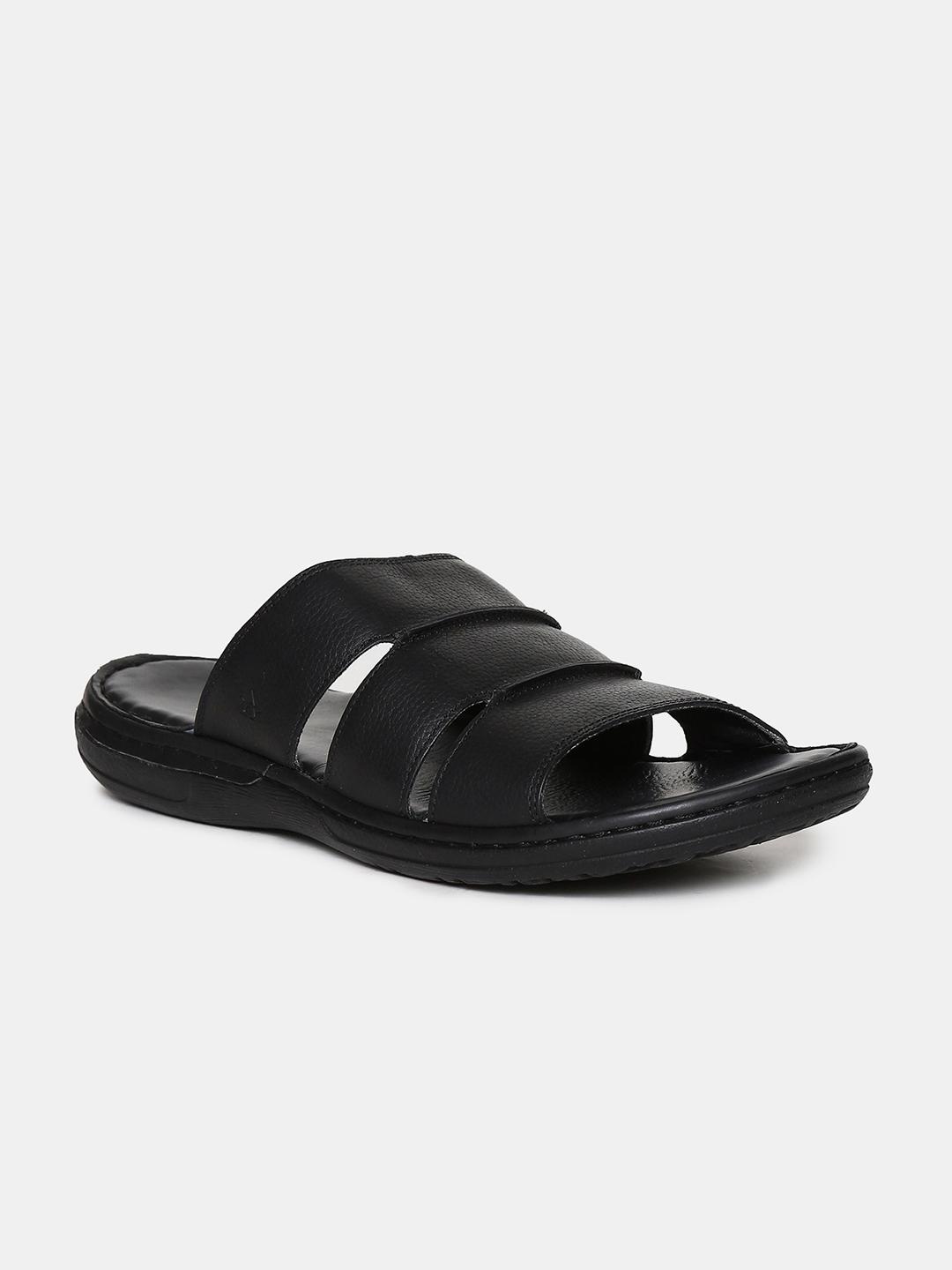 Buy Arrow Men Black Sandals - Sandals for Men 11750108 | Myntra