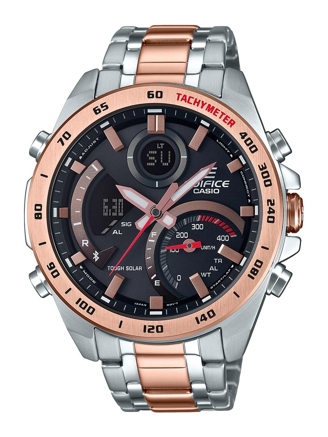 Buy CASIO Edifice Men Black Bluetooth Analogue And Digital Watch EX517 ...