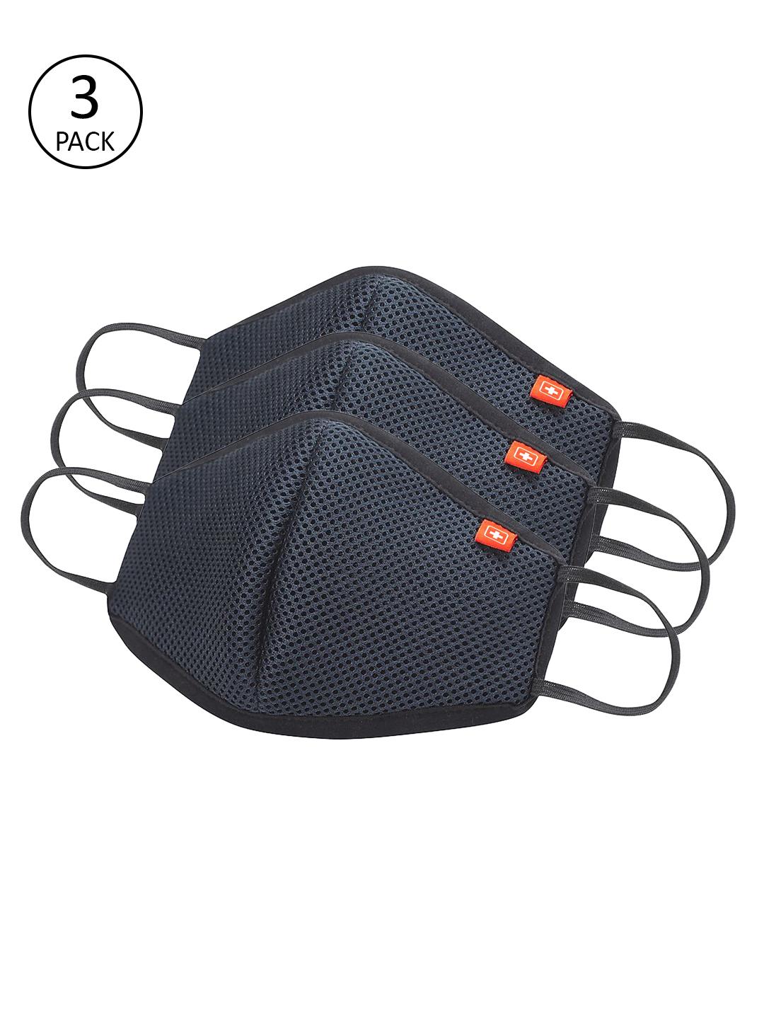 Buy SWISS MILITARY Kids 3 Pcs Black 6 Ply SUPERGAURD S95 Small Reusable ...