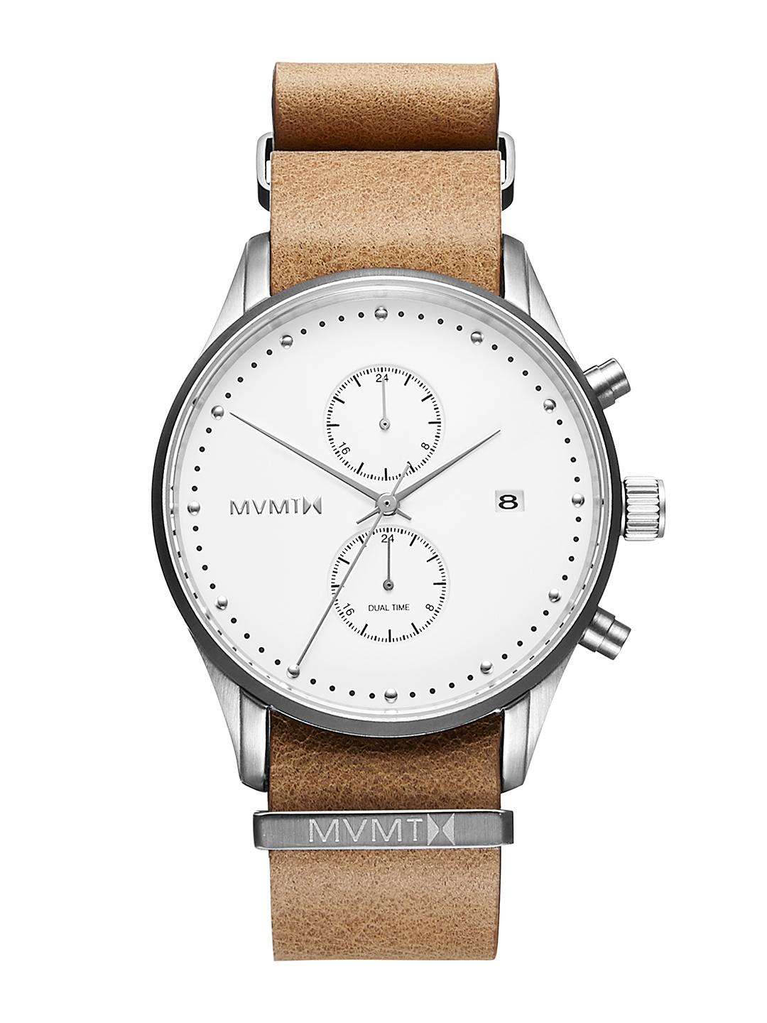 Buy MVMT Men White Voyager Leather Analogue Watch D MV01 WT - Watches ...
