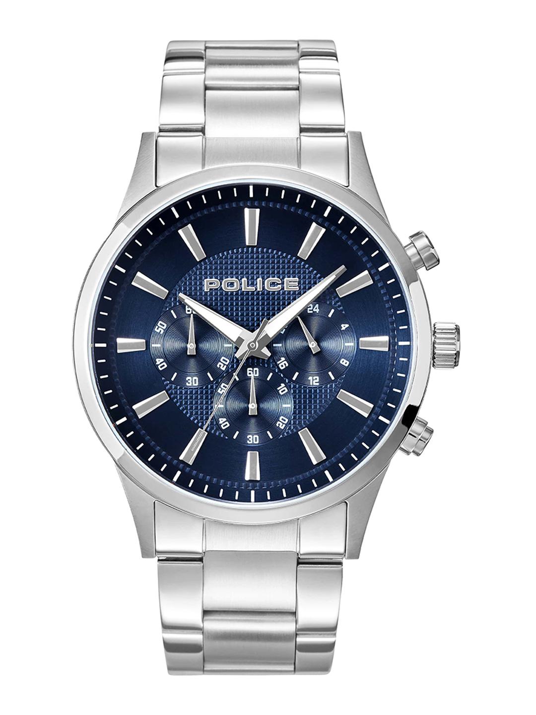 Buy Police Men Blue & Silver Toned Analogue Watch PL15589JS03M ...