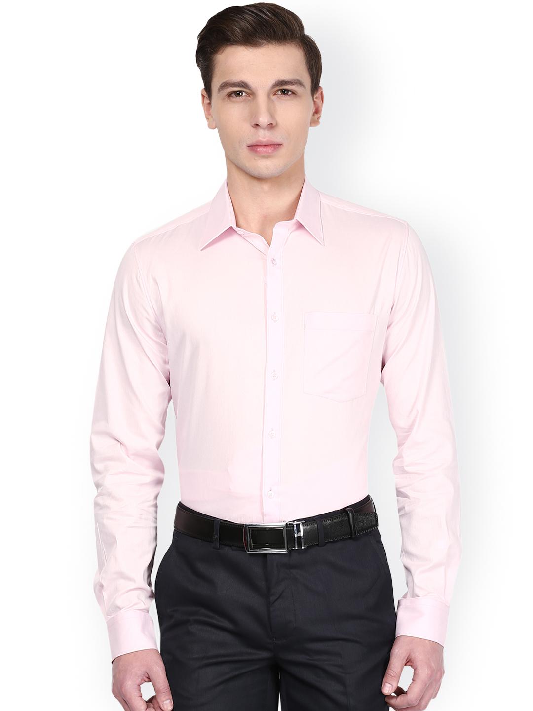 Buy London Bridge Pink Slim Fit Formal Shirt - Shirts for Men 1198213 ...