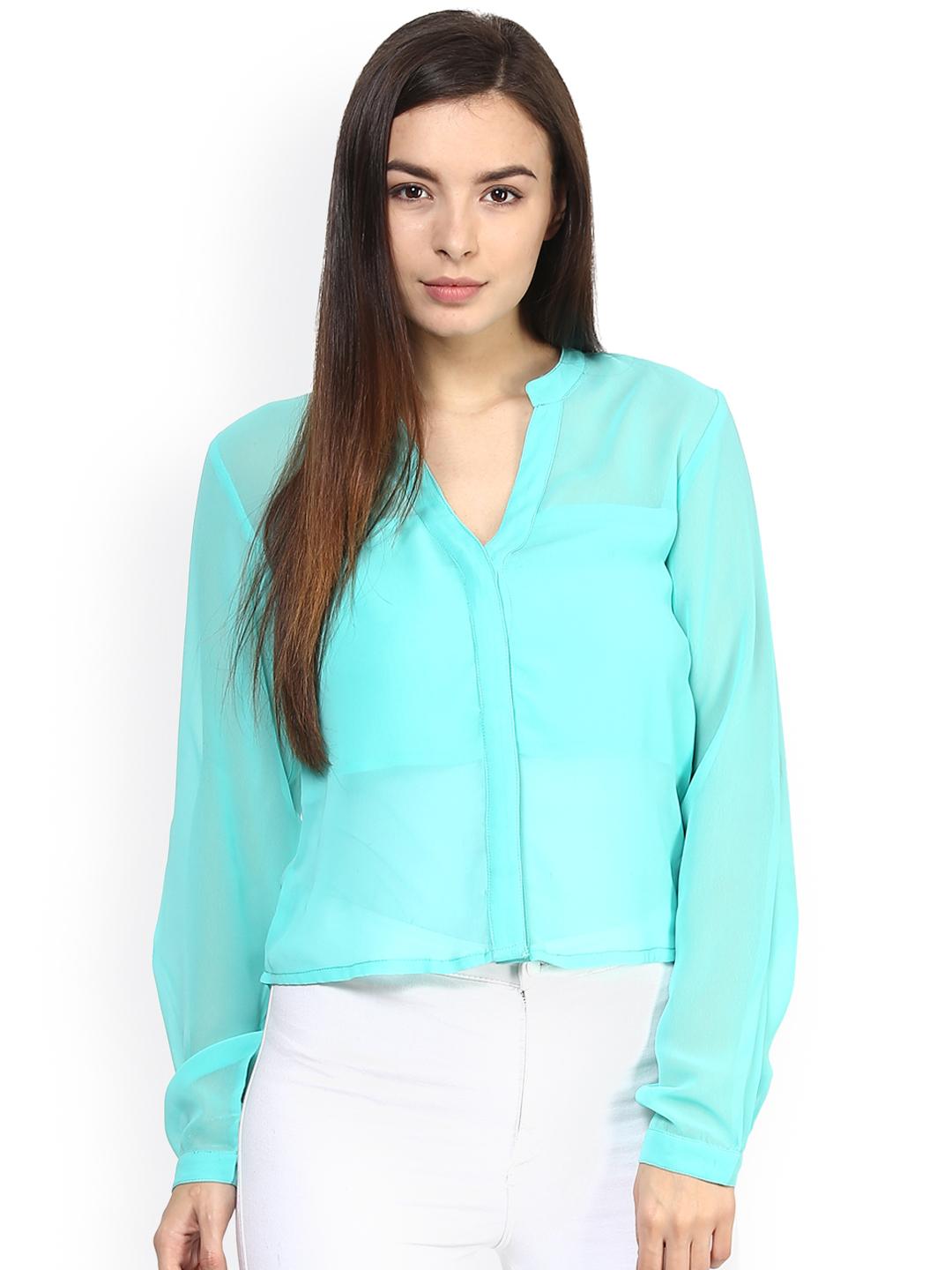 Buy RARE Turquoise Blue Top - Tops for Women 1201538 | Myntra