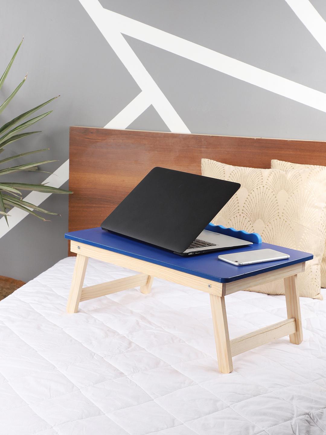 Buy CDI Blue Portable Folding Laptop Cum Study Table - Laptop Table for ...