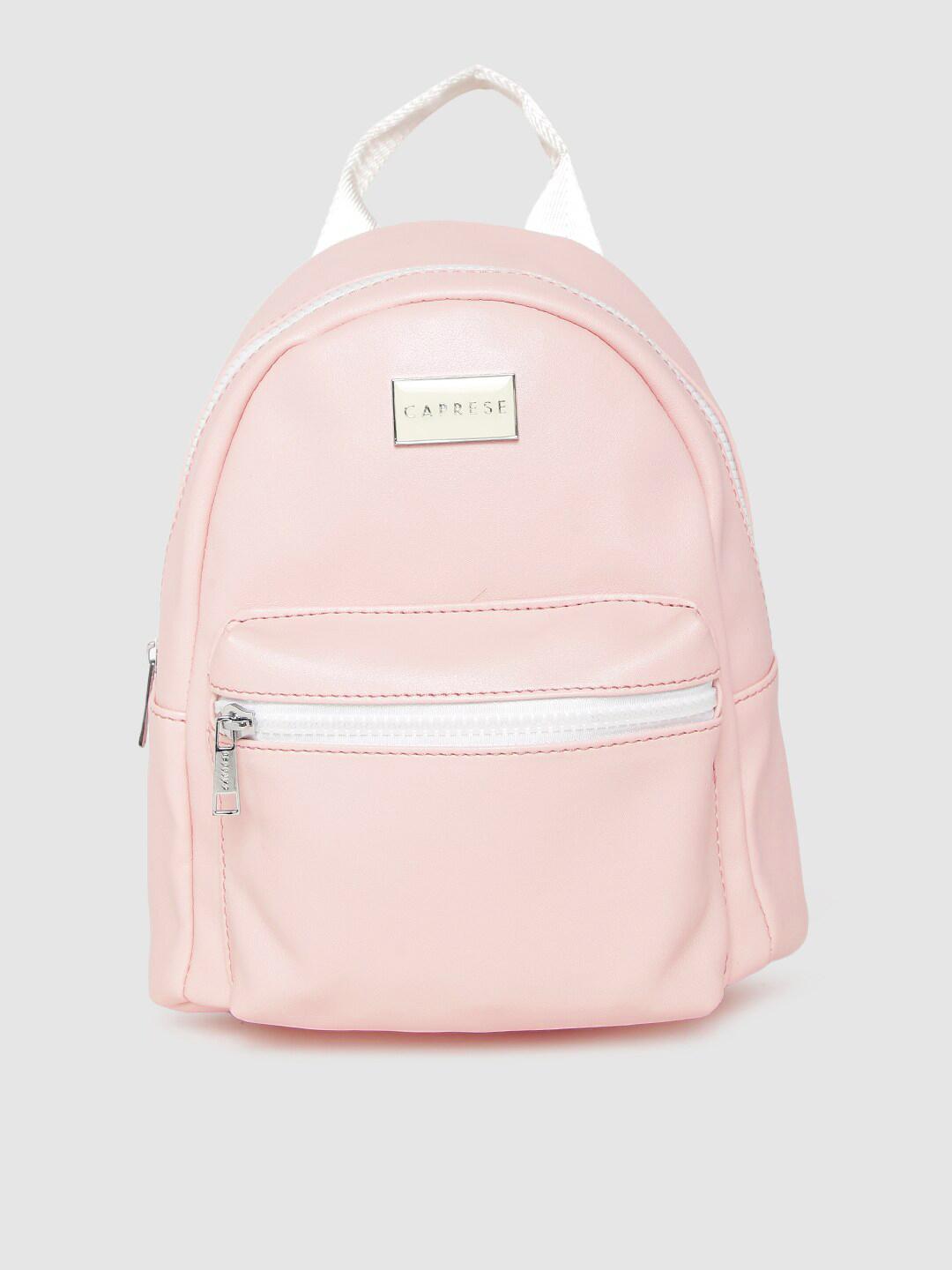 Buy Caprese Women Pink Solid Backpack - Backpacks for Women 12088980 ...