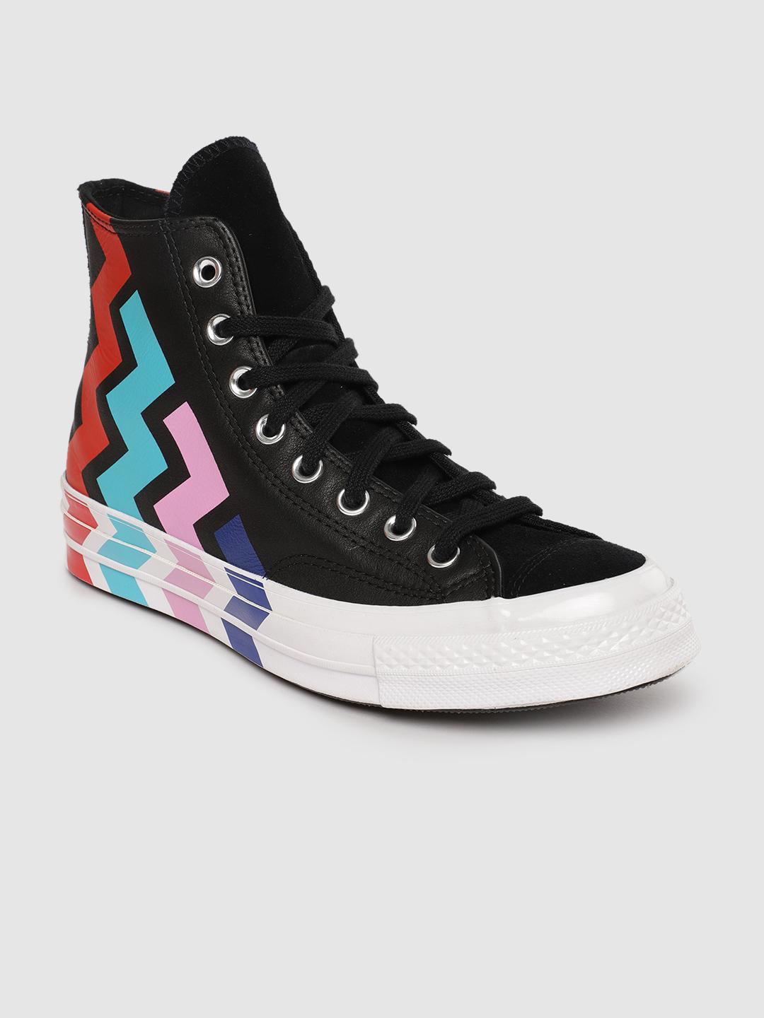 Buy Converse Women Black Textured High Top Sneakers - Casual Shoes for ...