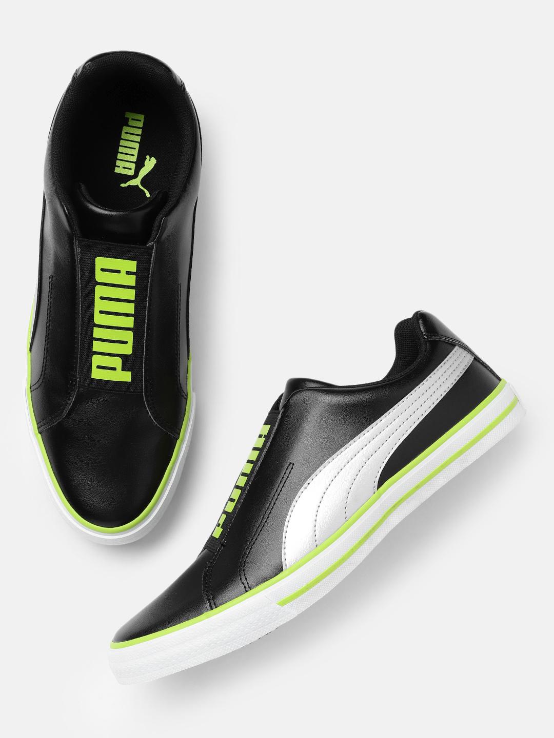 Buy Puma Unisex Black Cappela Printed Slip On Sneakers - Casual Shoes ...