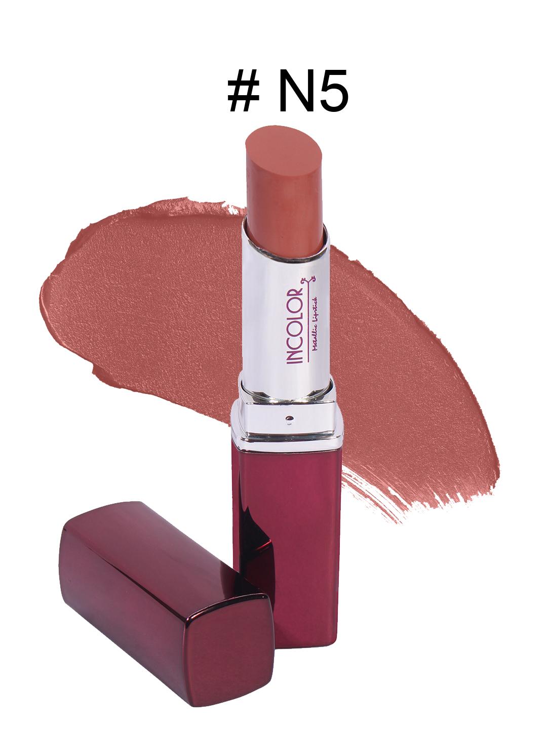 Buy INCOLOR Metallic Lipstick N5 3.7 G - Lipstick for Women 12299384 ...