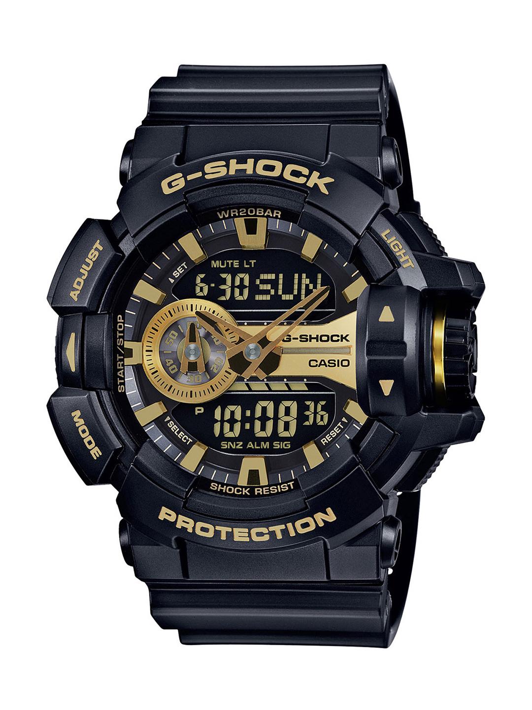 Buy CASIO Men G Shock GA 400GB 1A9DR Black Gold Ana Digi Dial Black Resin Strap Watch G651 ...