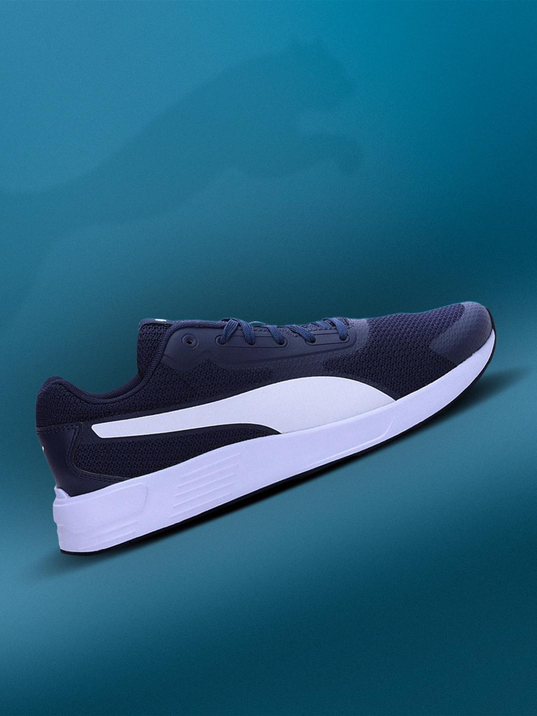 Buy Puma Blue Mesh Taper Trainers - Sports Shoes for Unisex 12692758 ...