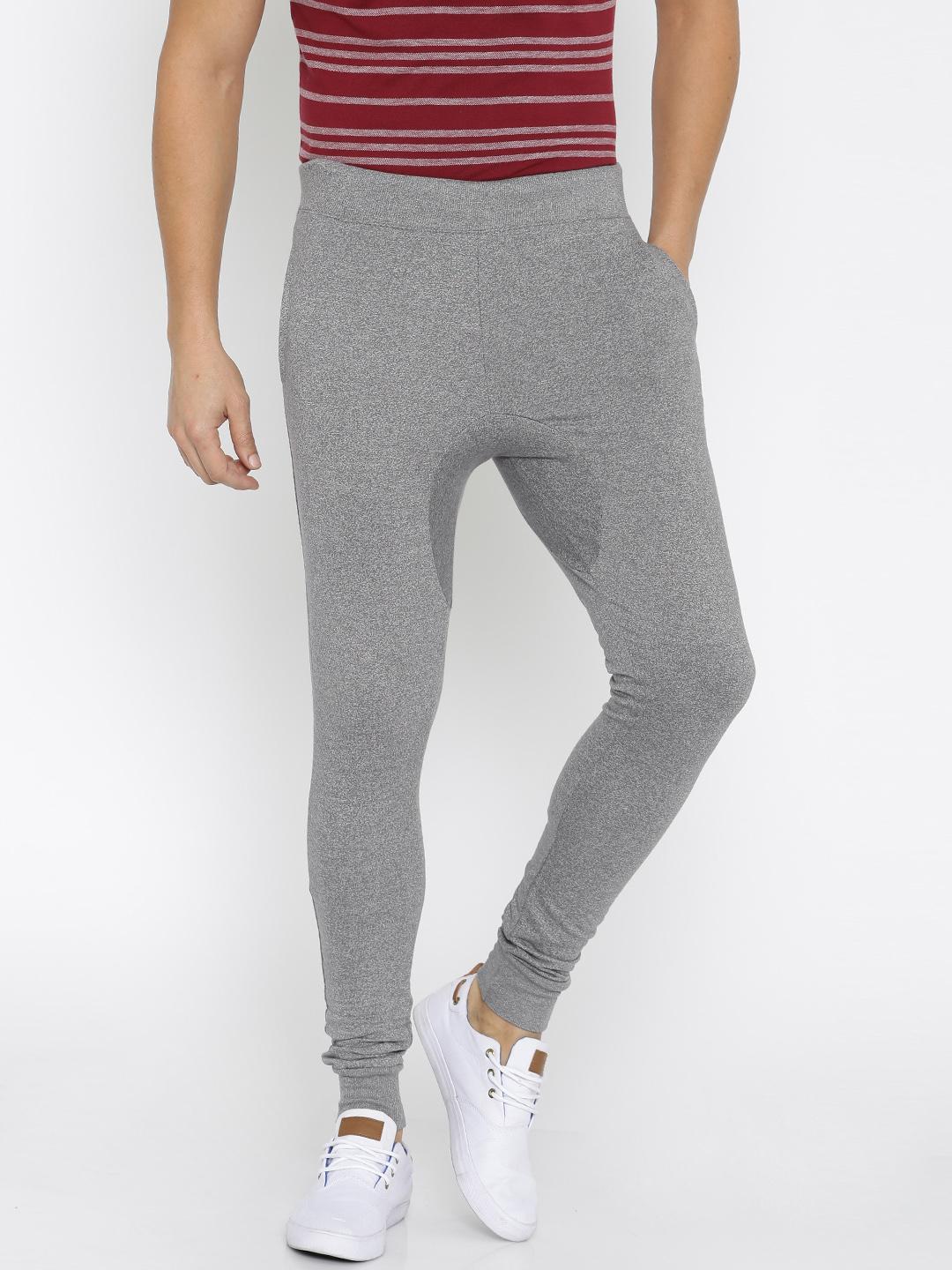 Buy Ether Grey Melange Grindle Joggers - Track Pants for Men 1270783 ...