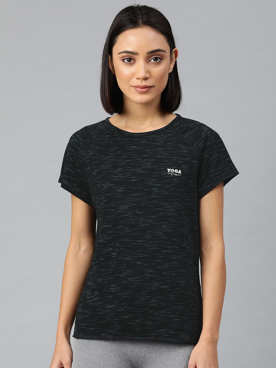 Buy Van Heusen Proactive Women High Stretch Round Neck Yoga T Shirt ...