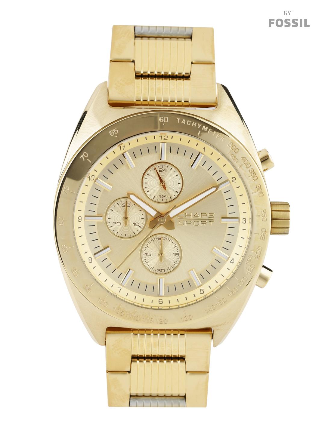 Buy CHAPS ROCKTON Men Chronograph Gold Toned Dial Watch CHP7007 ...