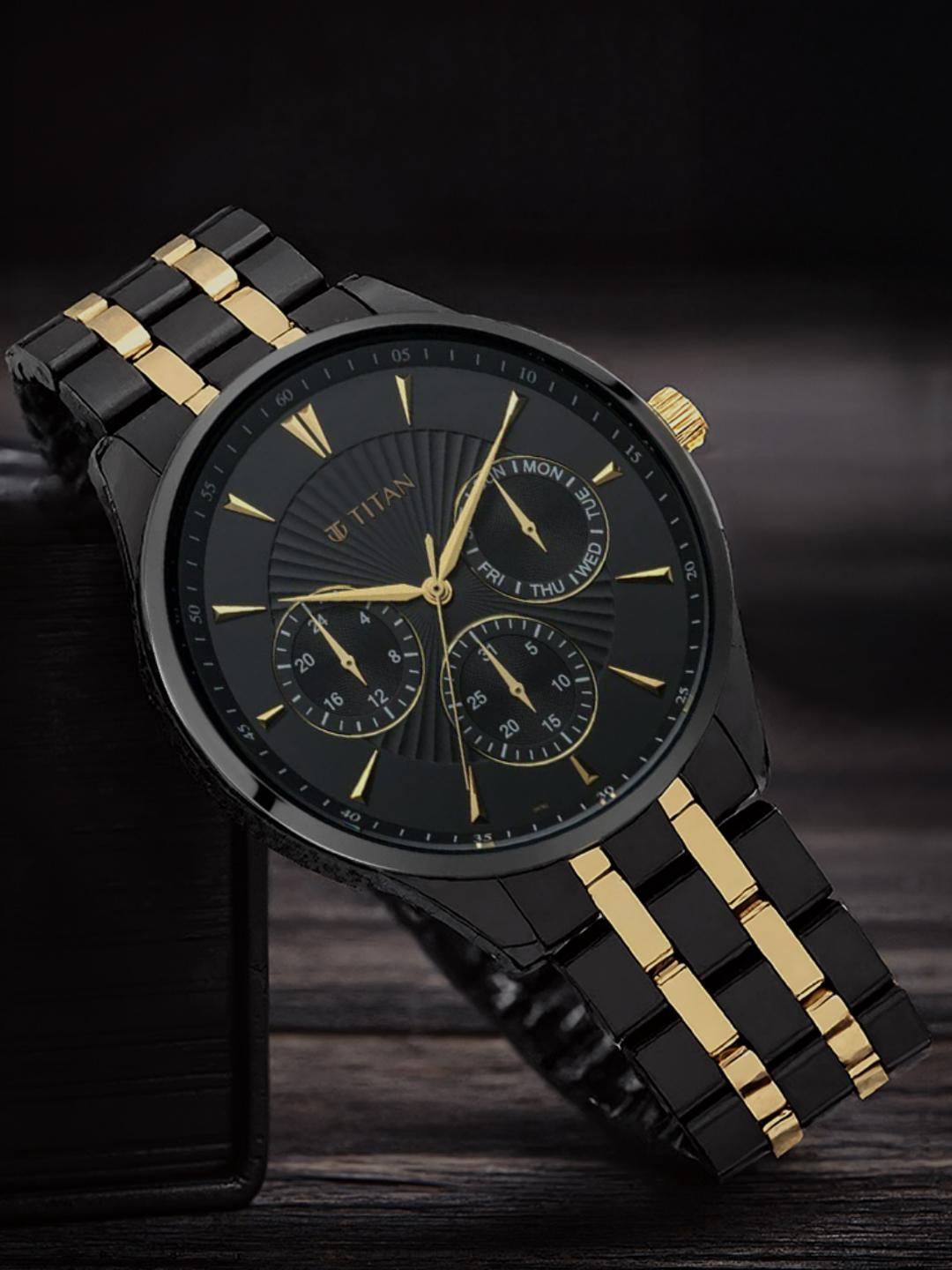 Buy Titan Regalia Opulent Multifunction Analog With Black Dial Watch ...