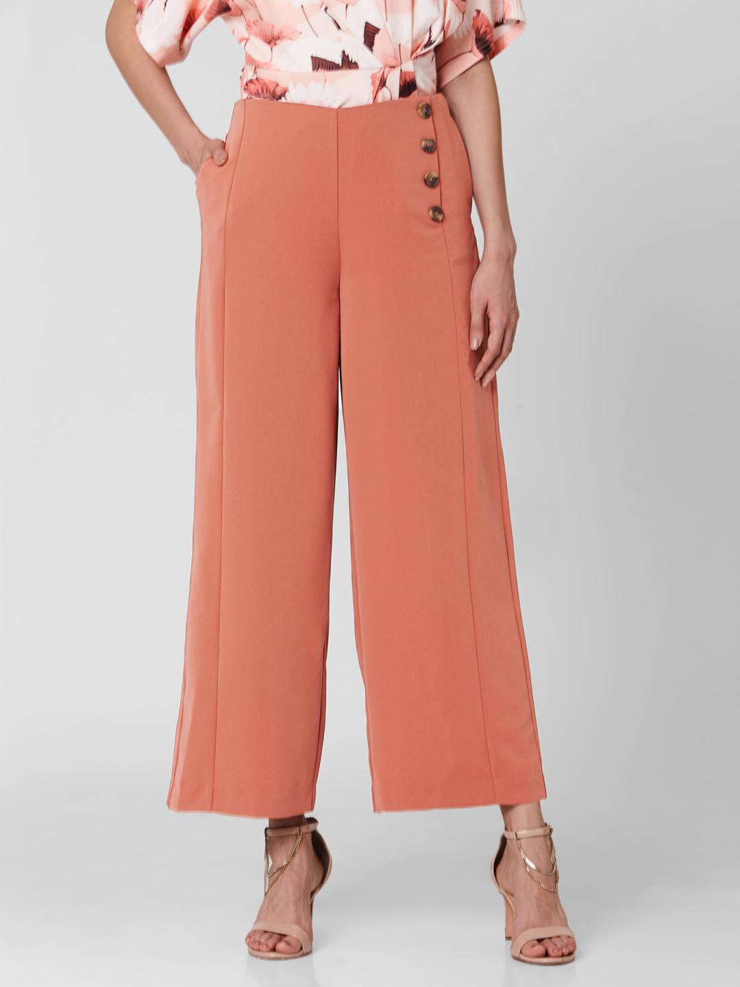 Buy Vero Moda Marquee Collection Women Rust Red Regular Fit Solid ...