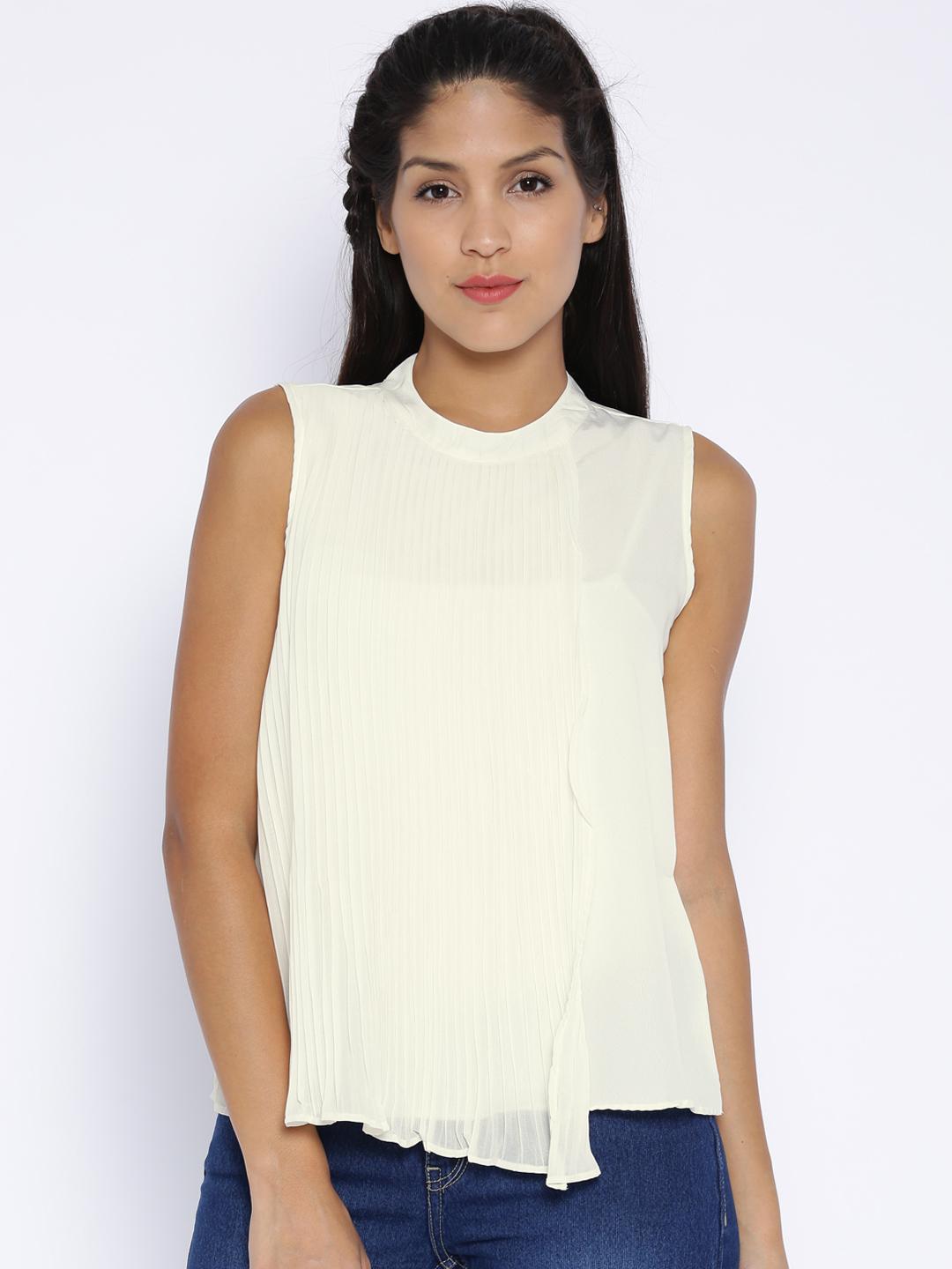 Buy 109F Off White Layered Top - Tops for Women 1308187 | Myntra