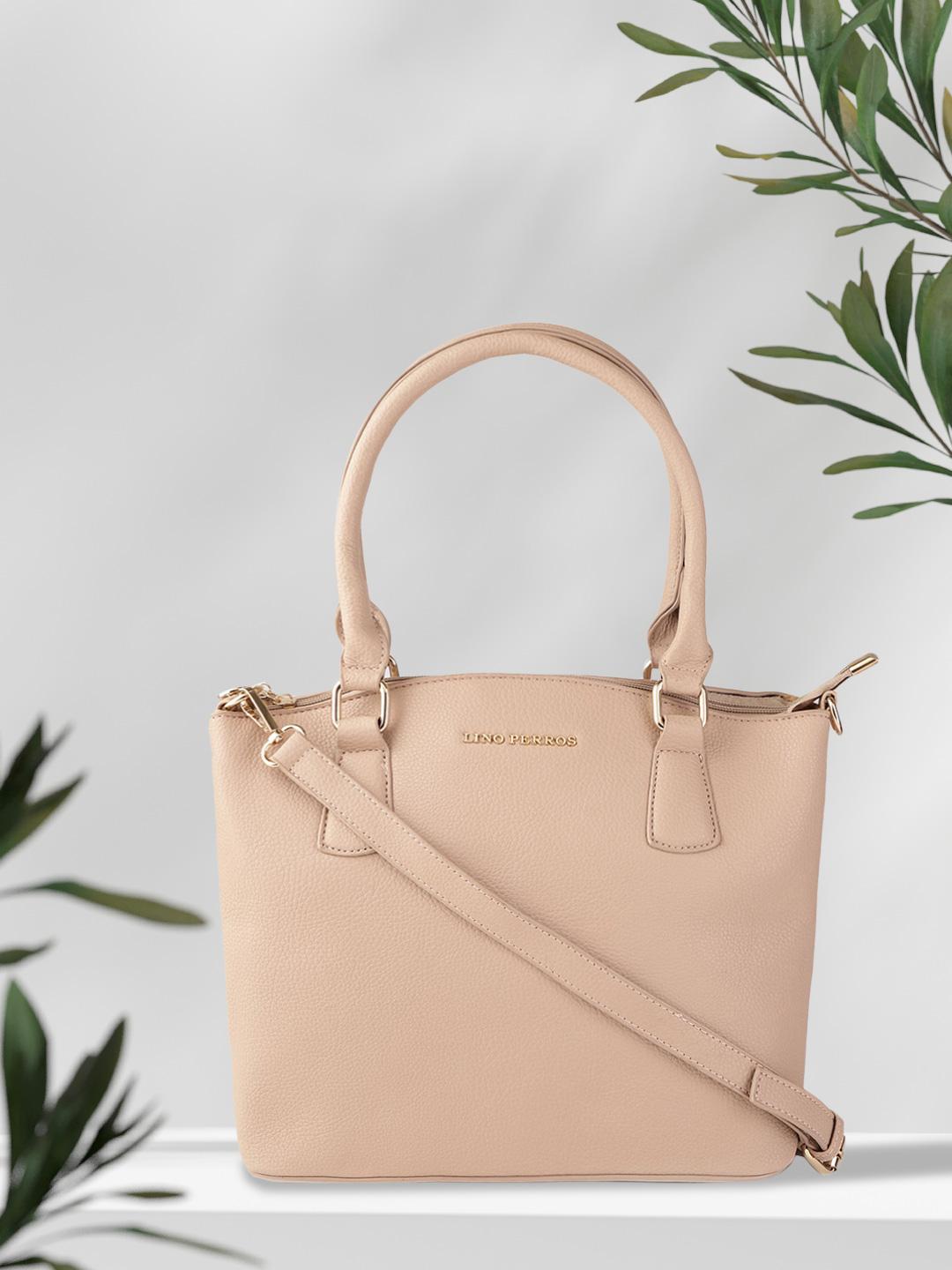 Buy Lino Perros Beige Solid Shoulder Bag - Handbags for Women 13247972 ...