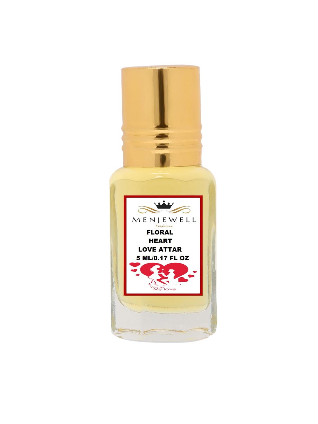 Buy Menjewell Unisex Yellow Heart Love Attar 5 Ml - Attar for Unisex ...