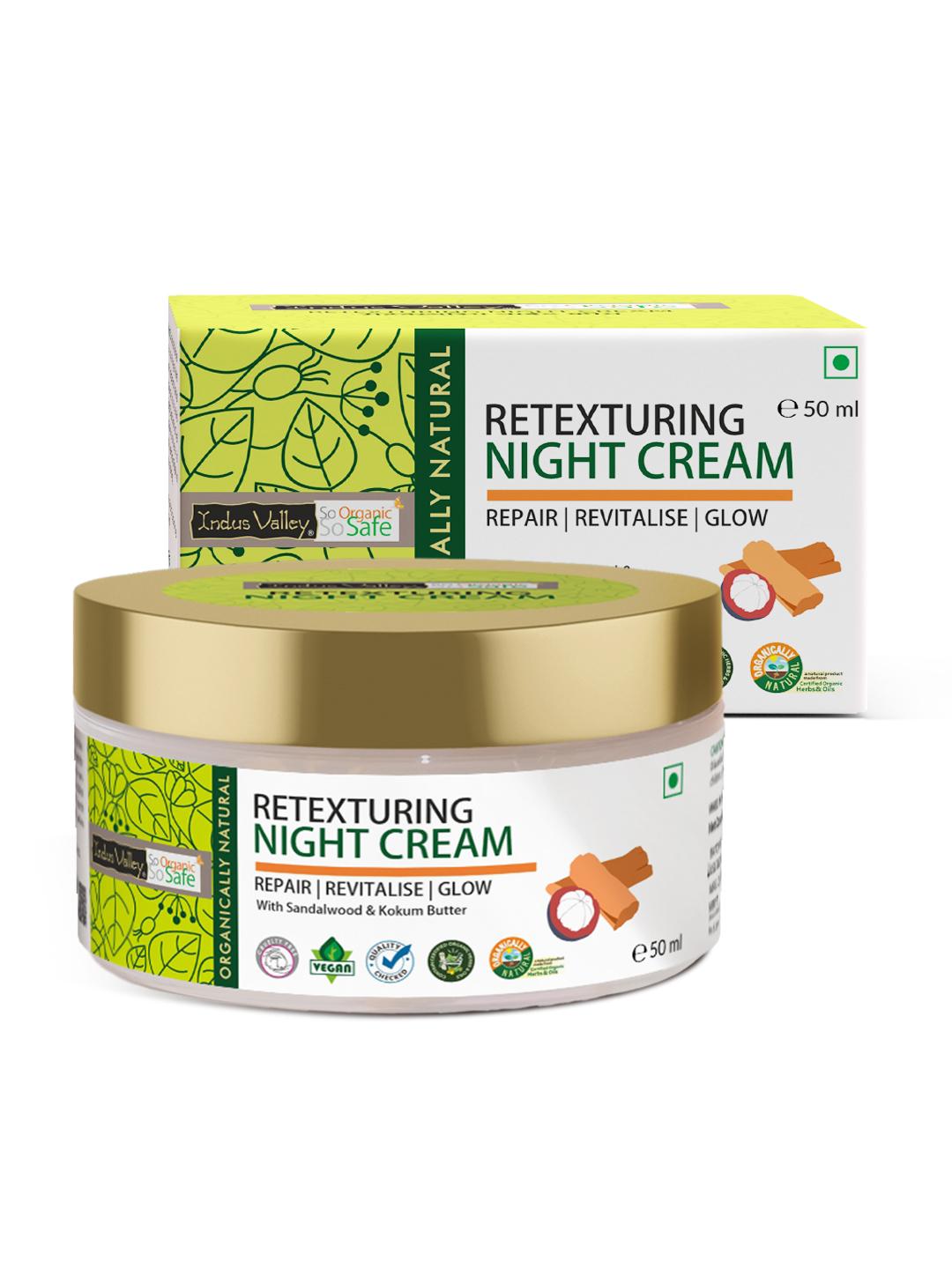 Buy Indus Valley Retexturing Night Cream With Mysore Sandalwood & Kokum ...