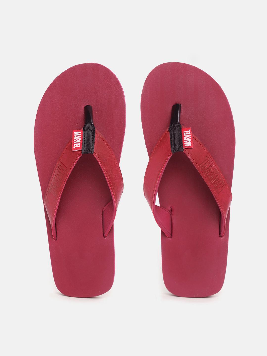 Buy Toothless Men Maroon Marvel Avengers Thong Flip Flops - Flip Flops ...