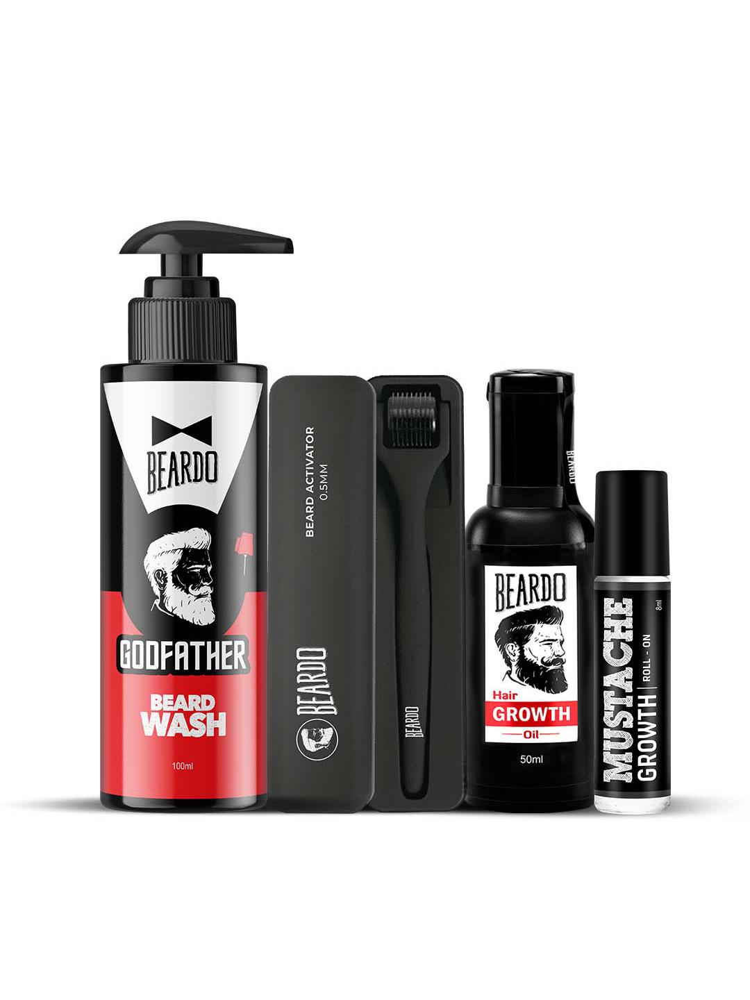 Buy BEARDO Men Don Beard Growth Pro Kit - Grooming Gift Set for Men ...