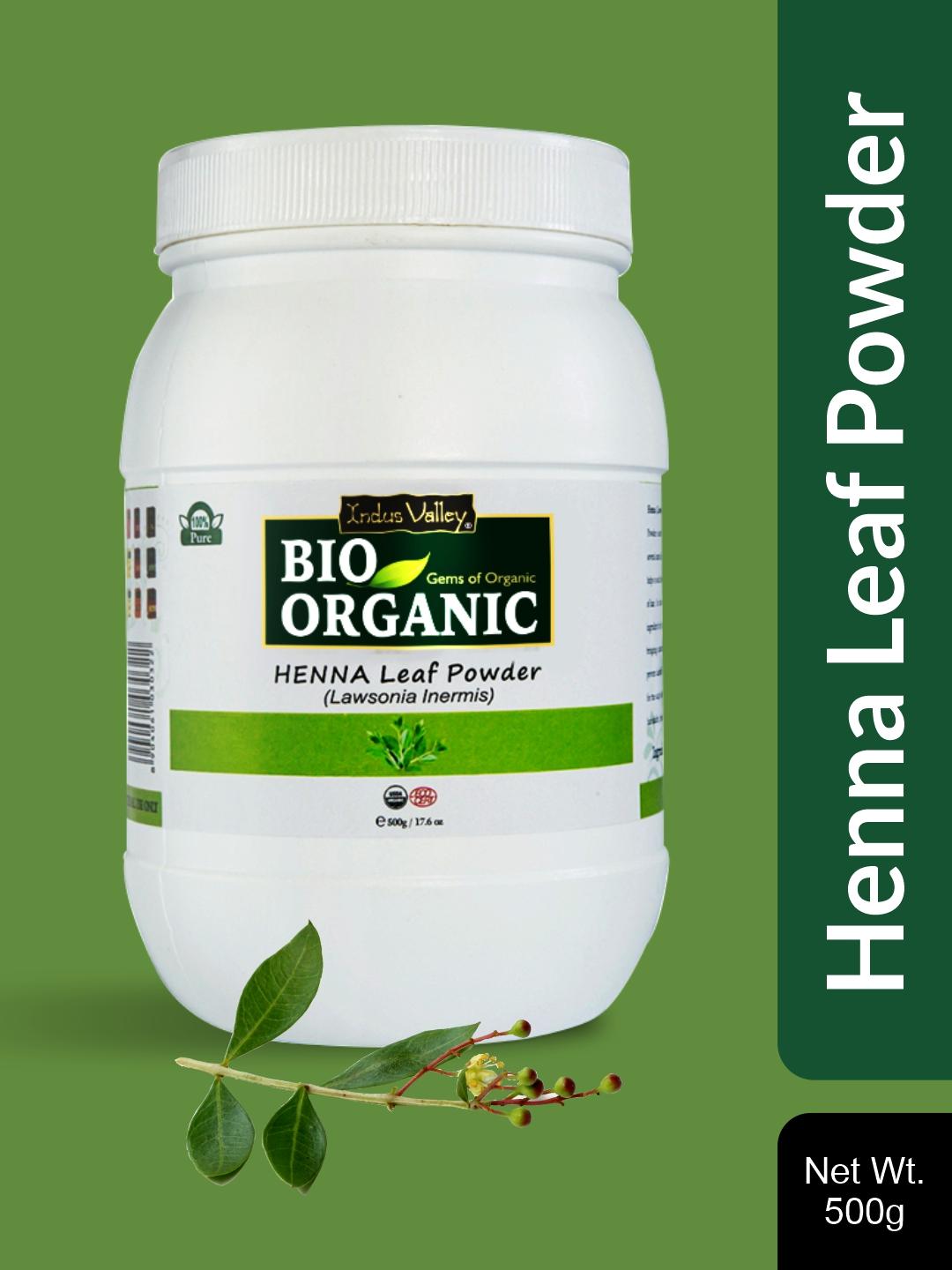Buy Indus Valley Unisex Bio Organic Herbal Henna Powder Jar 500g - Hair ...