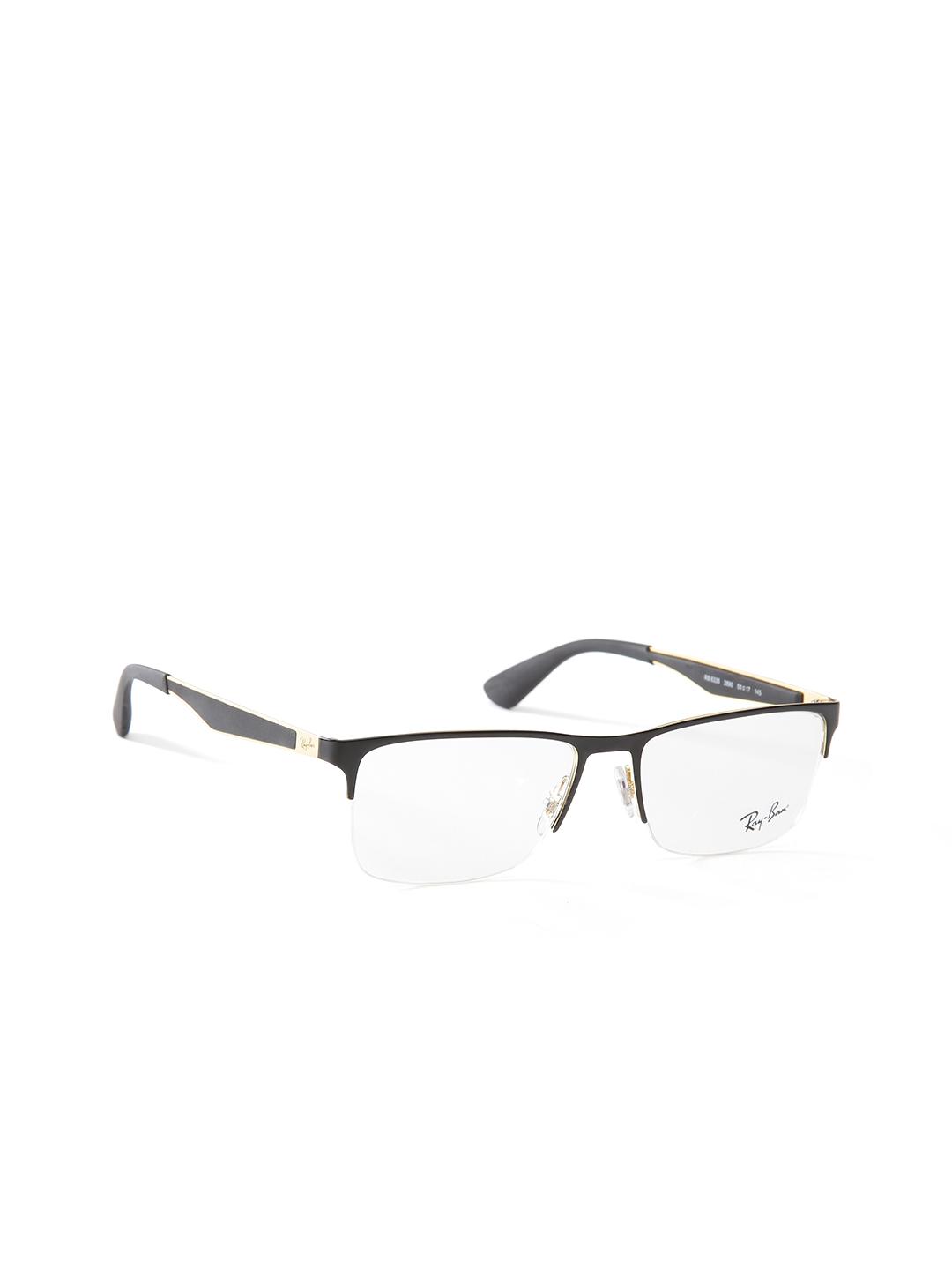 Buy Ray Ban Unisex Rectangle Black Frames 0RX6335289054 - Frames for ...