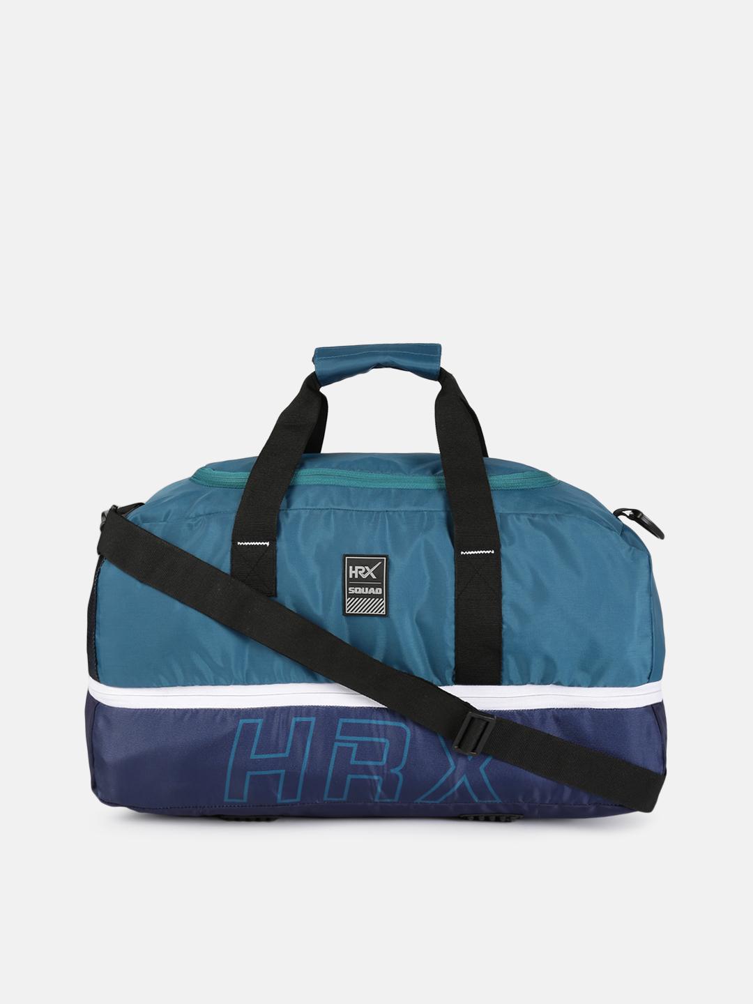 Buy HRX By Hrithik Roshan Unisex Blue Lifestyle Utility Duffel Bag ...