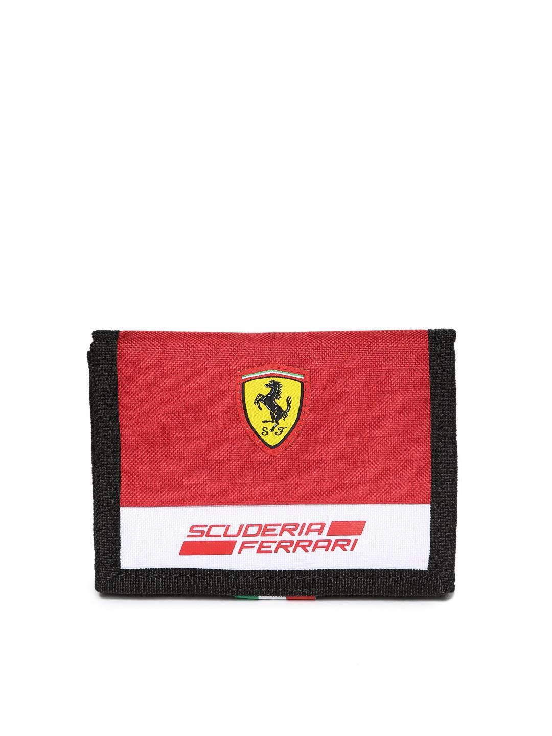 Buy PUMA Unisex Red & Black Scuderia Ferrari Wallet - Wallets for ...
