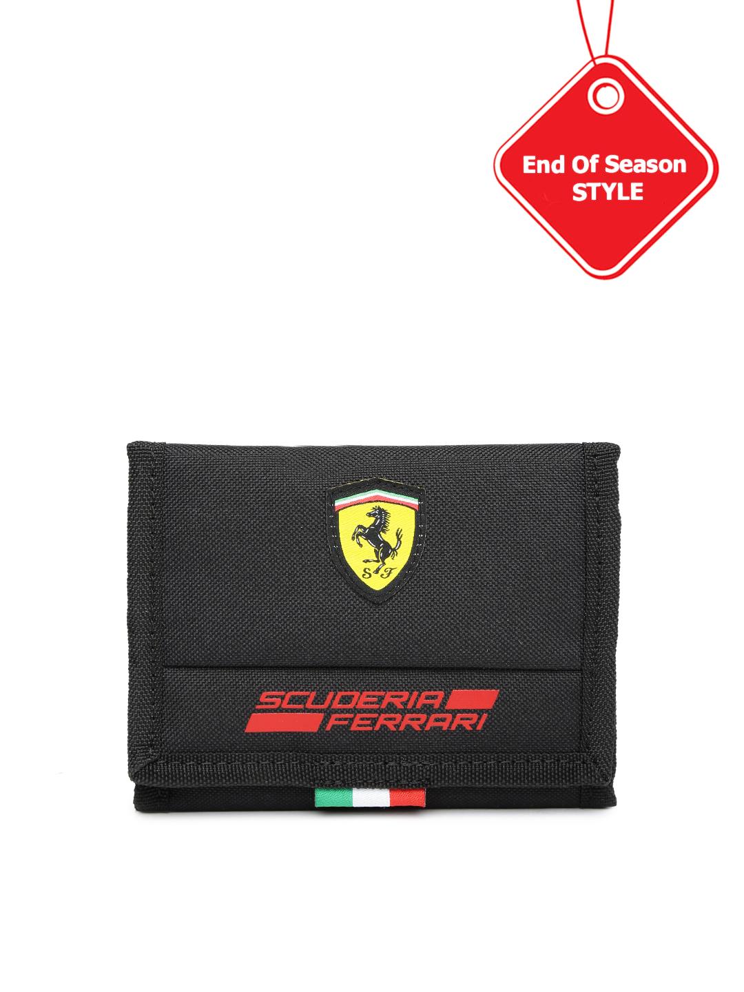 Buy PUMA Men Black Ferrari Fanwear Wallet - Wallets for Men 1416744 ...