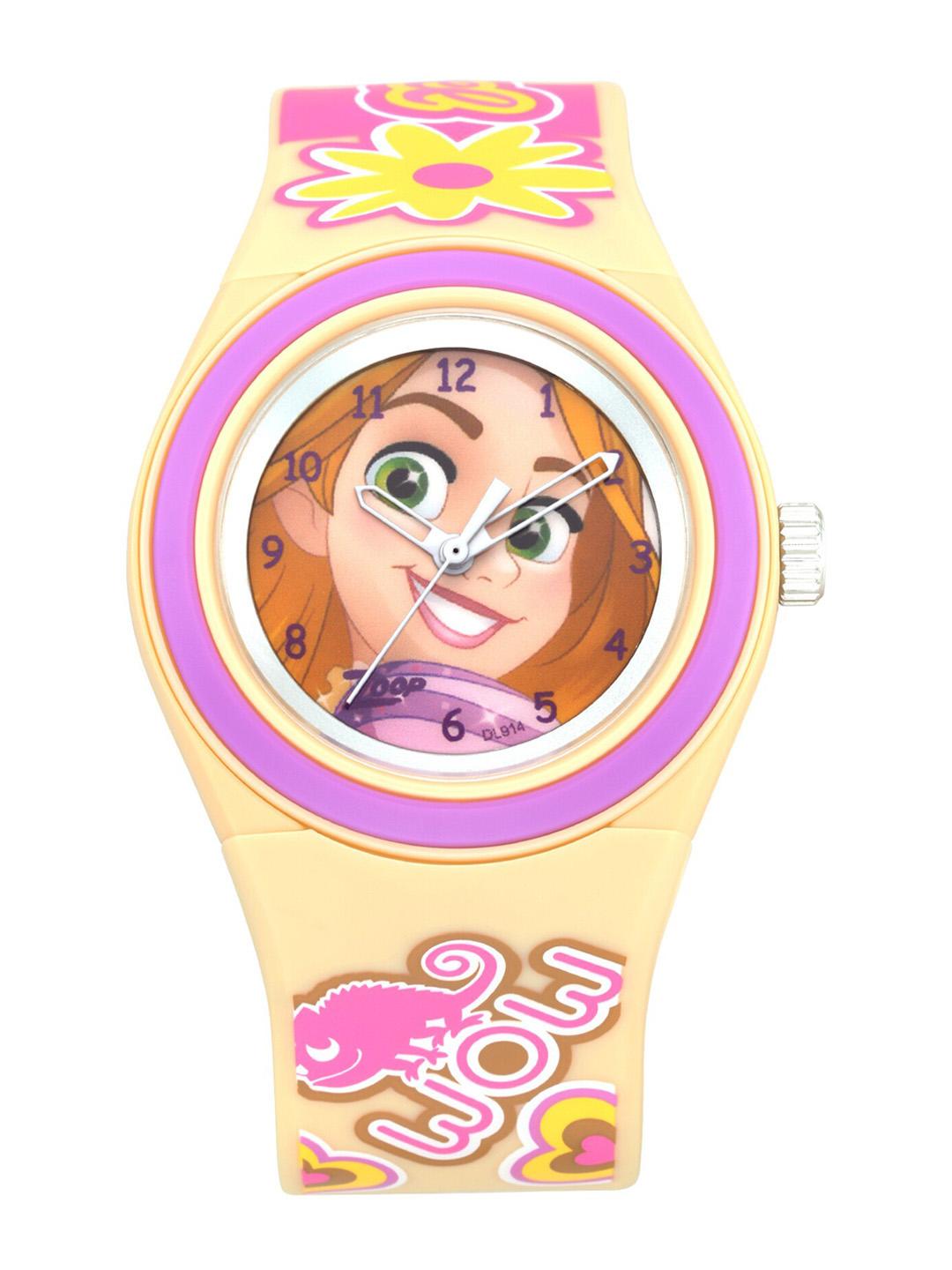 Buy Zoop Disney Rapunzel Quartz Analog With Multicolour Dial Watch For ...
