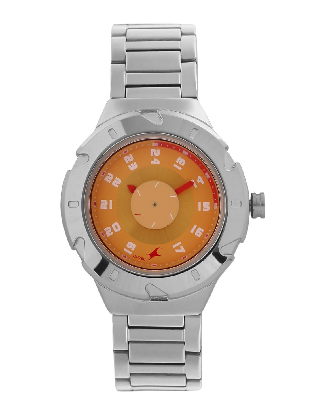Buy Fastrack Women Metallic Orange Analogue Watch 6157SM02 - Watches ...