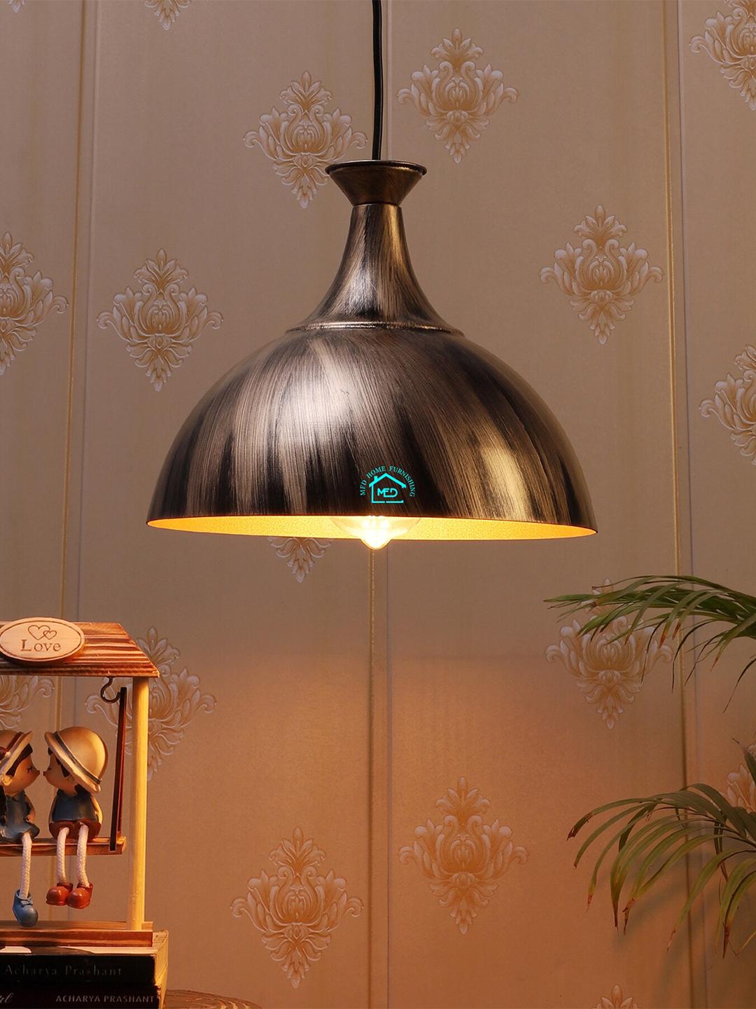 Buy MFD HOME FURNISHING Gold Toned Self Design Quirky Hanging Light ...