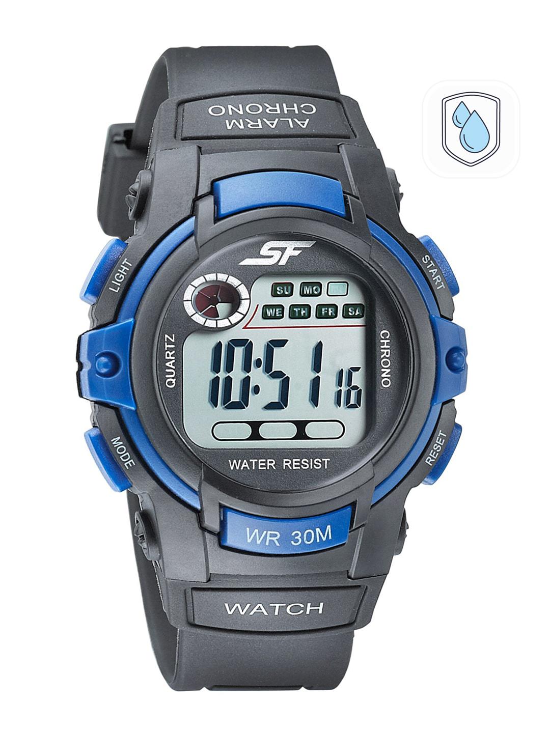 Buy Sf Digital With Black Strap Watch For Men Nt77110pp03 - Watches for ...