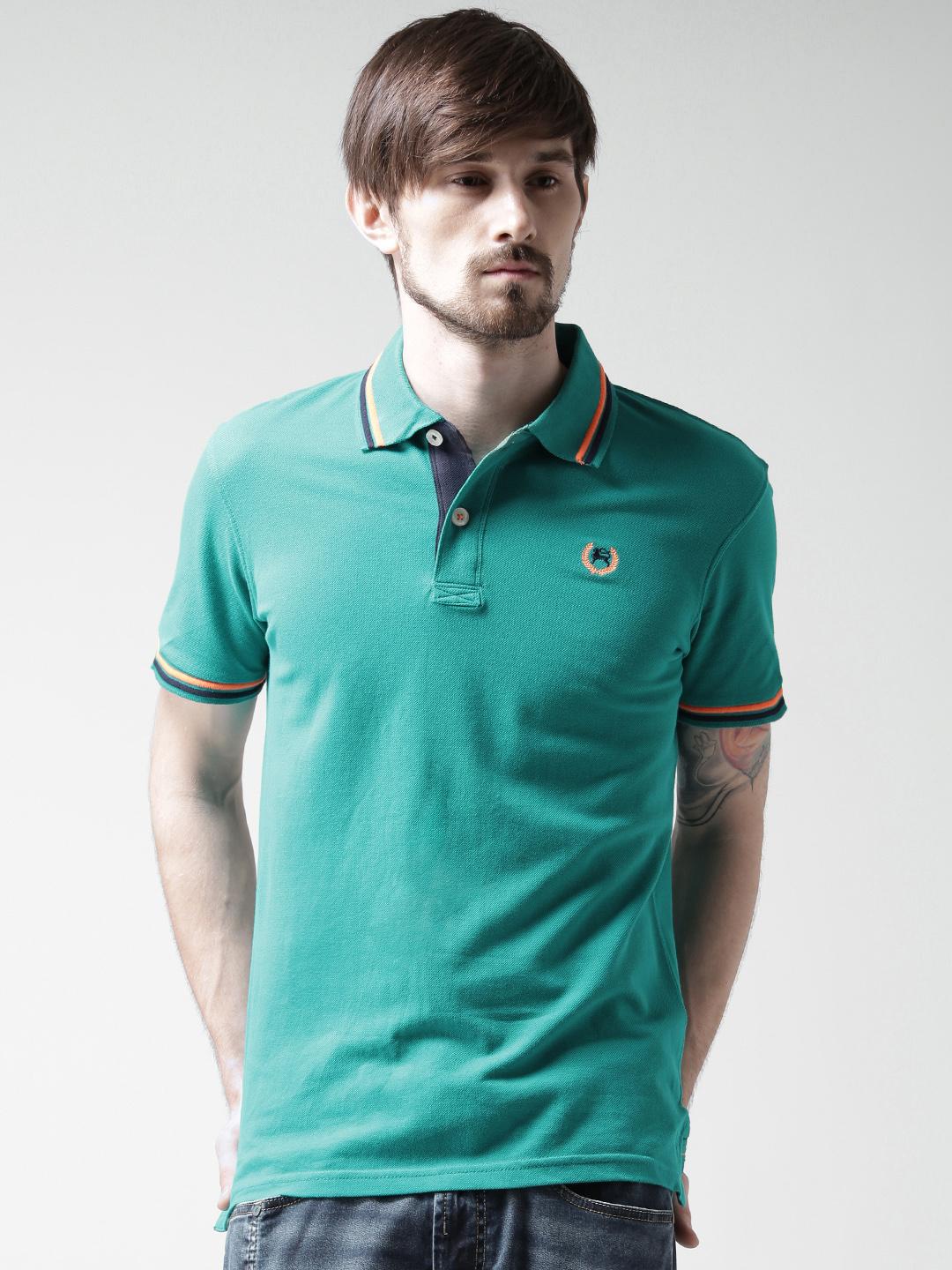 Buy ALCOTT Green Polo Pure Cotton T Shirt - Tshirts for Men 1425898 ...
