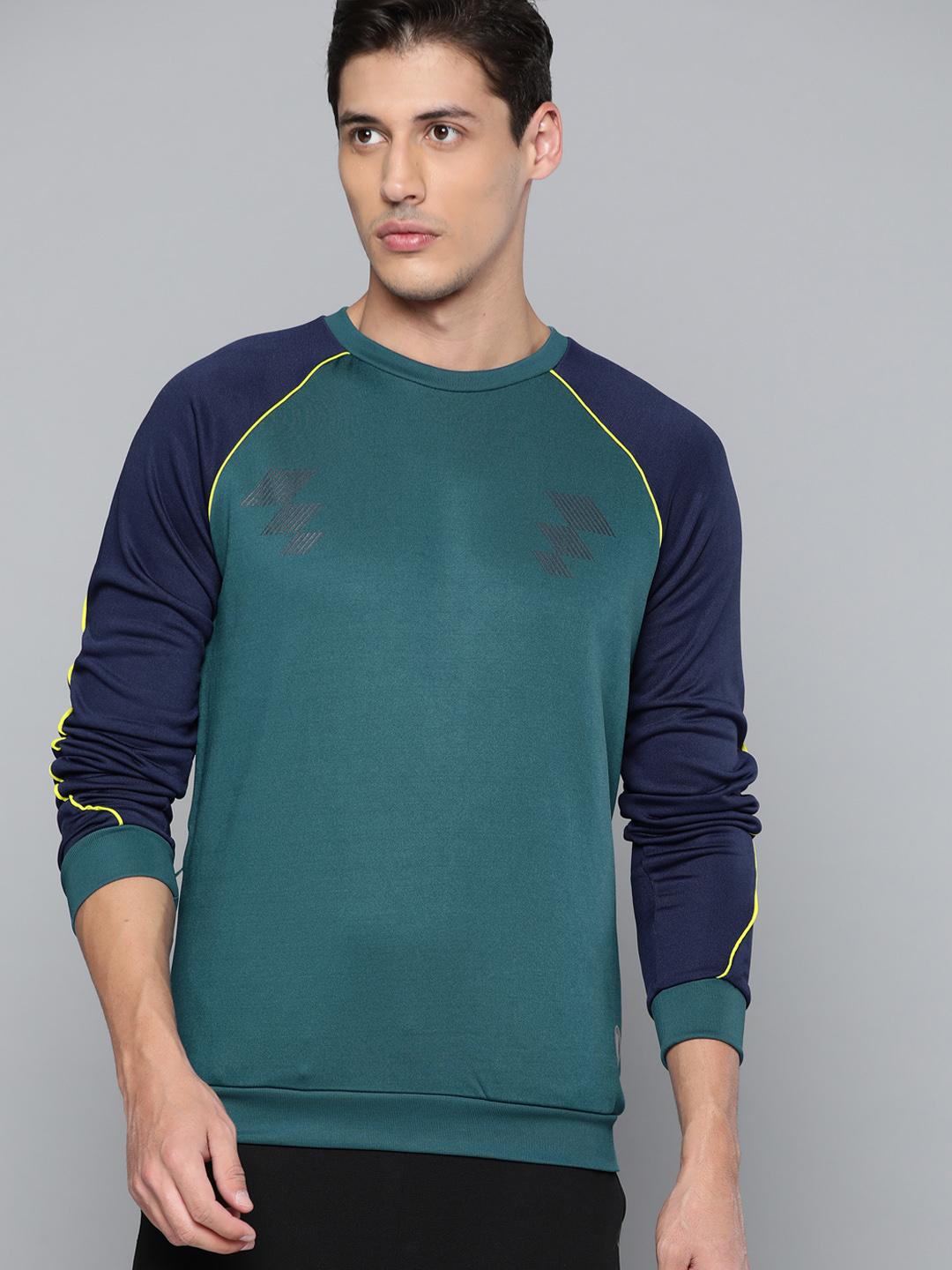 Buy HRX By Hrithik Roshan Football Men Deep Ocean Rapid Dry Colourblock ...