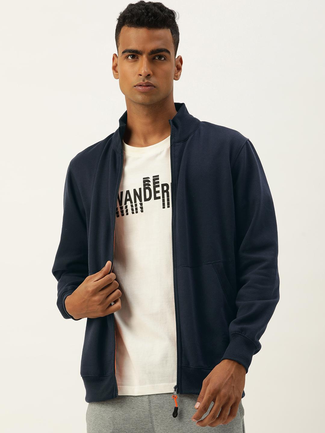 Buy Sports52 Wear Solid Mock Collar Front Open Sweatshirt - Sweatshirts ...