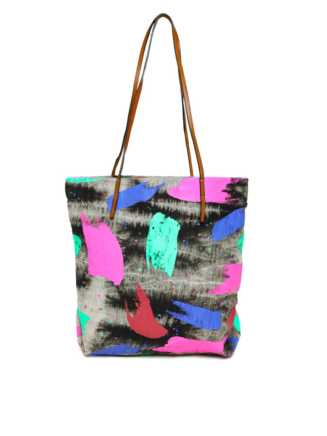 Buy Red Pout Multicoloured Printed Tote Bag - Handbags for Women ...