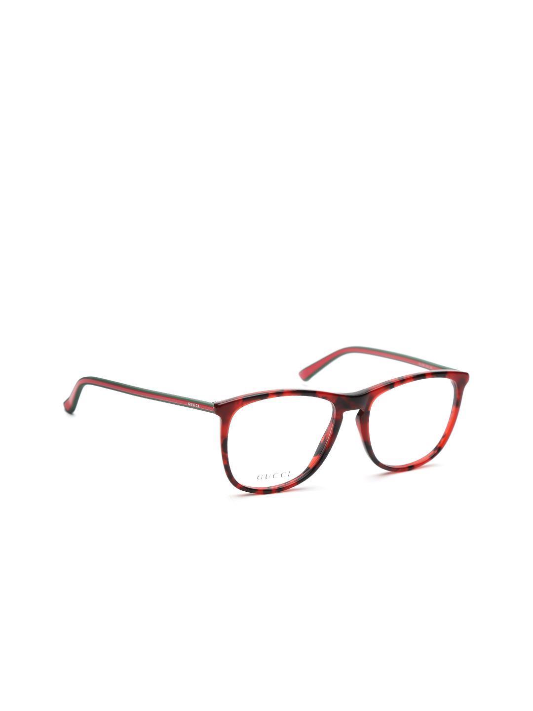 Buy Gucci Unisex Red Printed Square Frames GG 3768 GY0 - Frames for ...