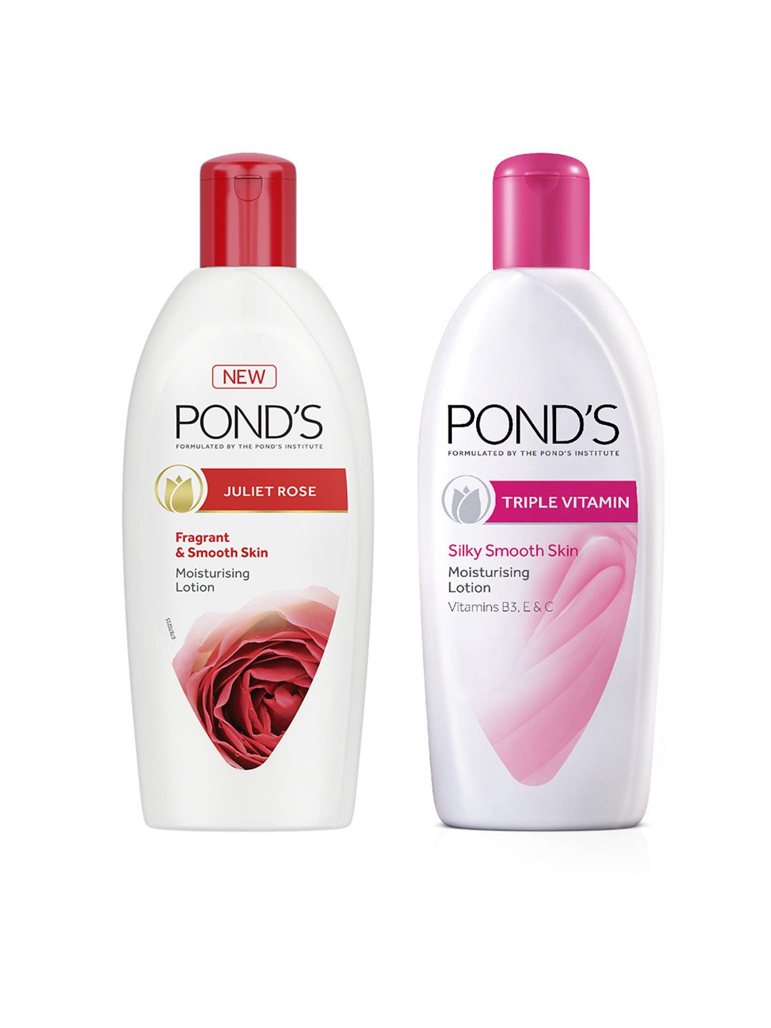 Buy Ponds Unisex Set Of 2 Triple Vitamin Moisturizing Lotion - Body ...