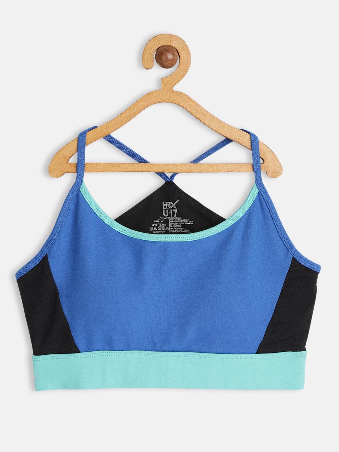 Buy HRX By Hrithik Roshan U 17 Active Girls Turkish Sea Lycra ...