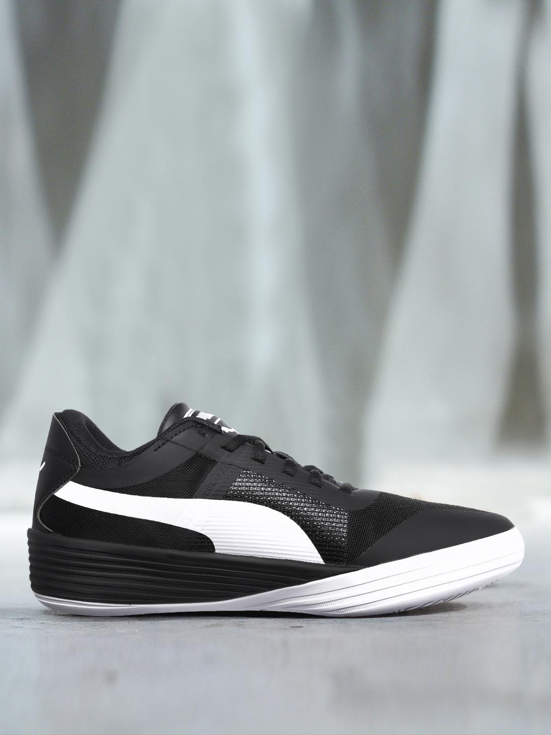 Buy PUMA Hoops Unisex Black Clyde All Pro Team Basketball Shoes ...